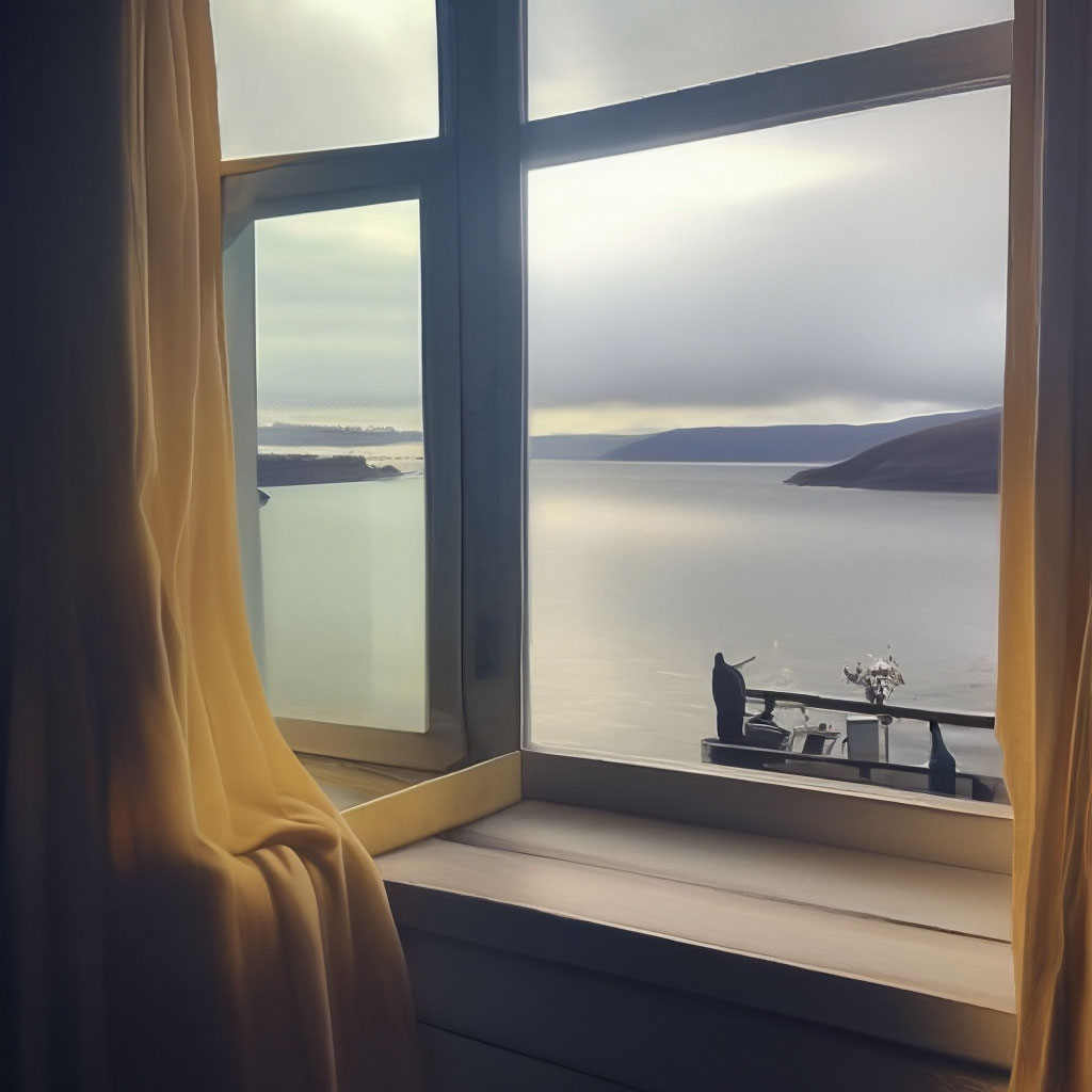"Depressing view from the window; atmospheric, aesthetically pleasing ...