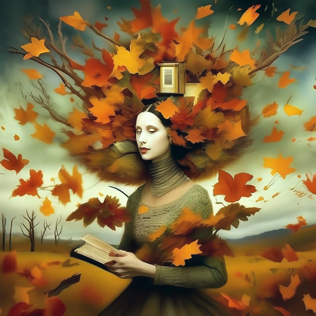 "Autumn Surrealist Poetry Illustrations" — image created in Shedevrum