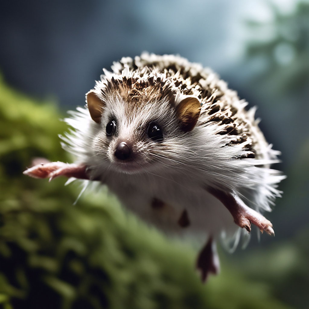 "Flying hedgehog (hedgehog + flying squirrel) , , aesthetically ...