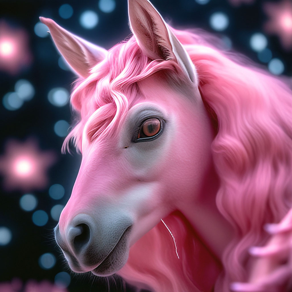 "Rare species of animals. A soft-bodied centaur girl with pink fur, a ...