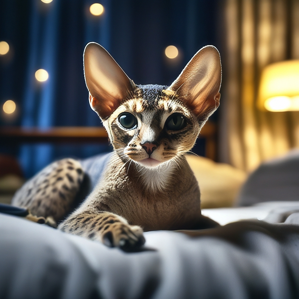 "A series of cat breeds 🐈 german rex, aesthetically pleasing ...