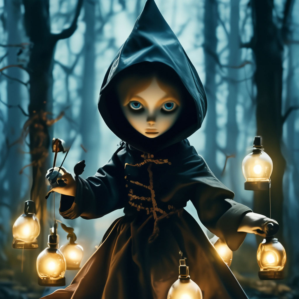 "2 0 2 4 an ominous dark forest with …" — image created in Shedevrum