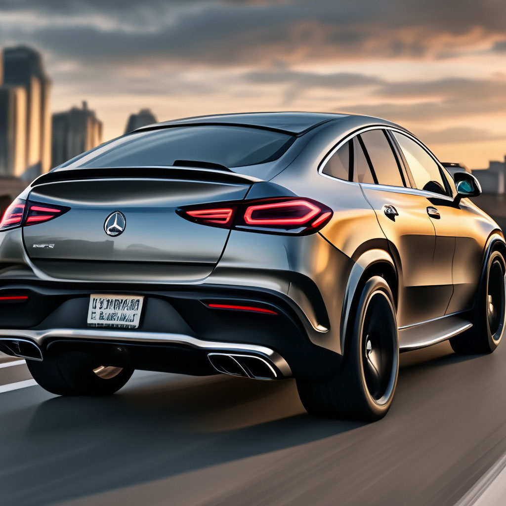 "Mercedes-Benz GLE 53 AMG, rear view, beautiful, realistic ...