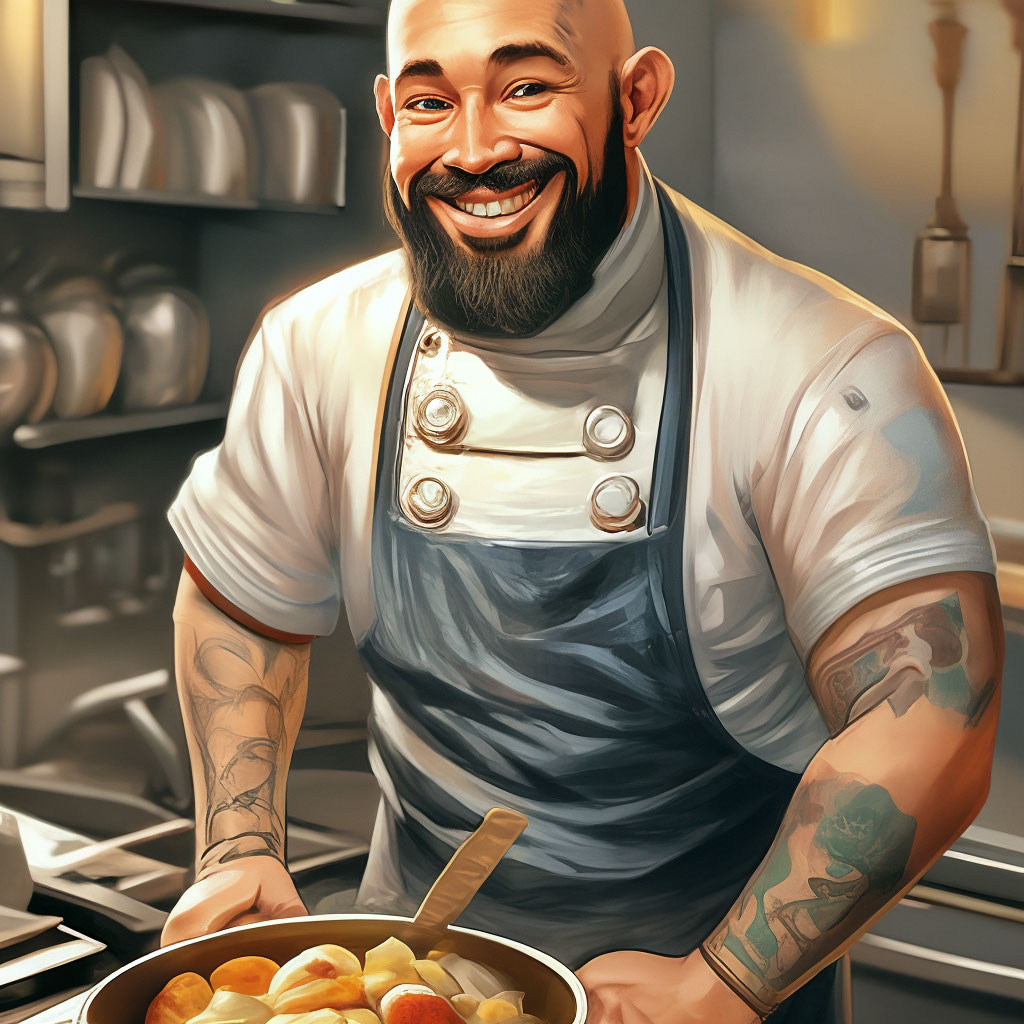 "Today is cook's day!🧑🍳... chef in the kitchen of a restaurant with a ...