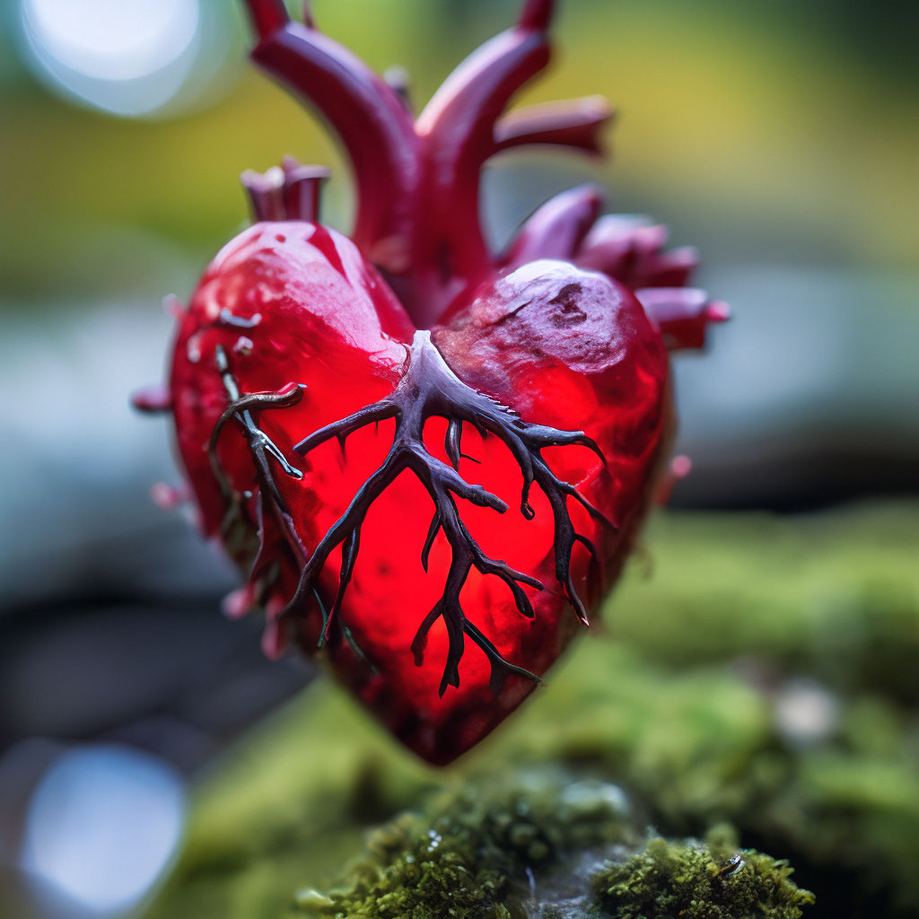 "The heart is throbbing" — image created in Shedevrum