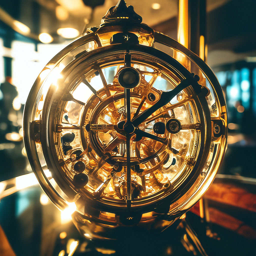 "The clockwork is visible through glass, aesthetically pleasing ...