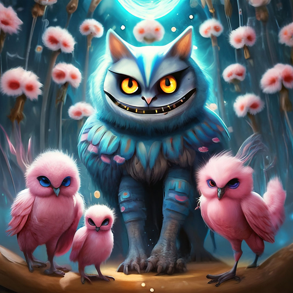 ""What kind of behemoth is this? "It's me, the Cheshire Cat." 🐈🐱🐈 a ...