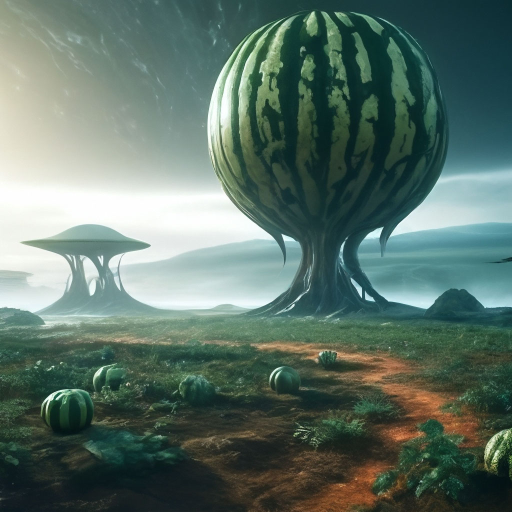 "Distant space, alien gloomy planet, alien strange alien disgusting ...