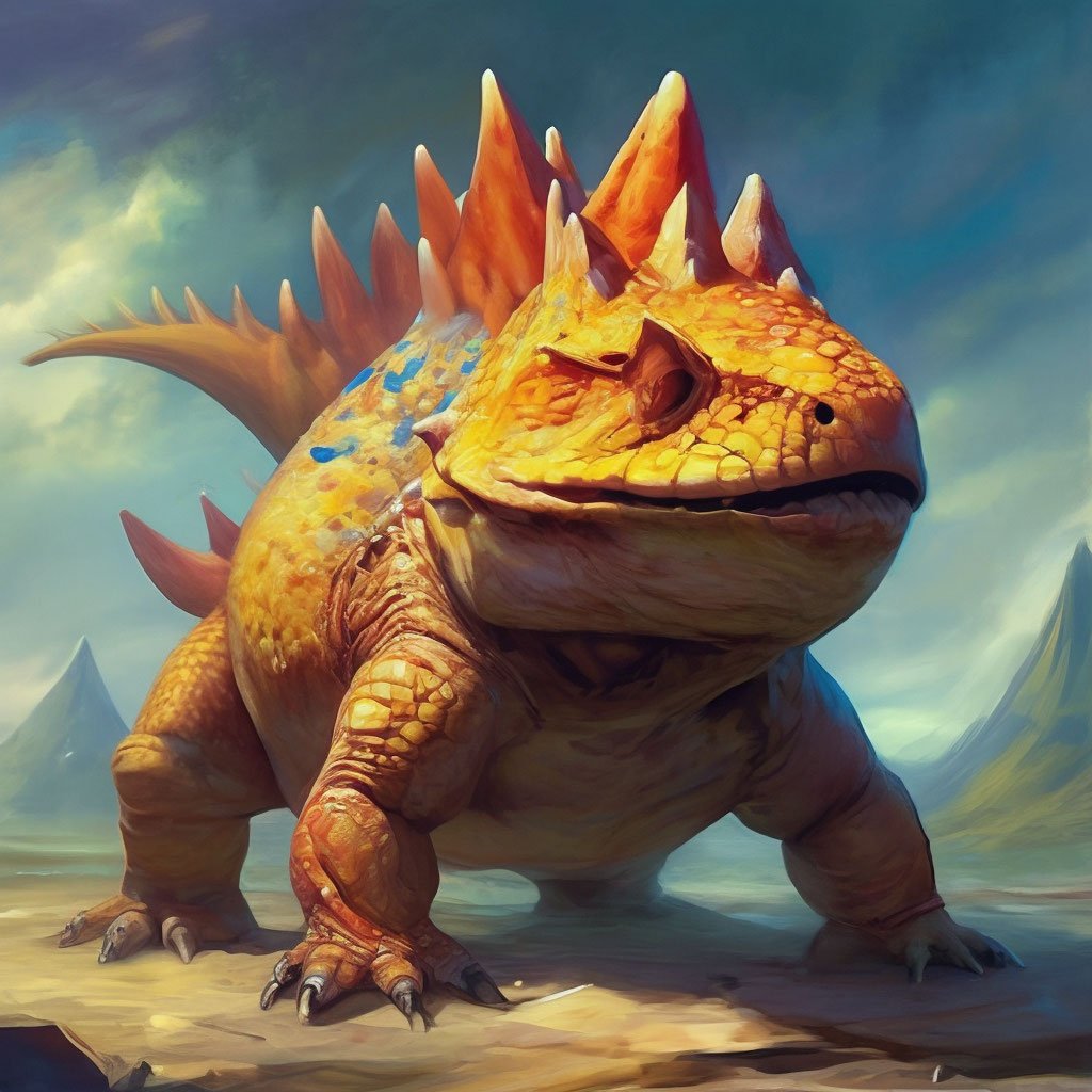 "Bulbasaurus" — image created in Shedevrum