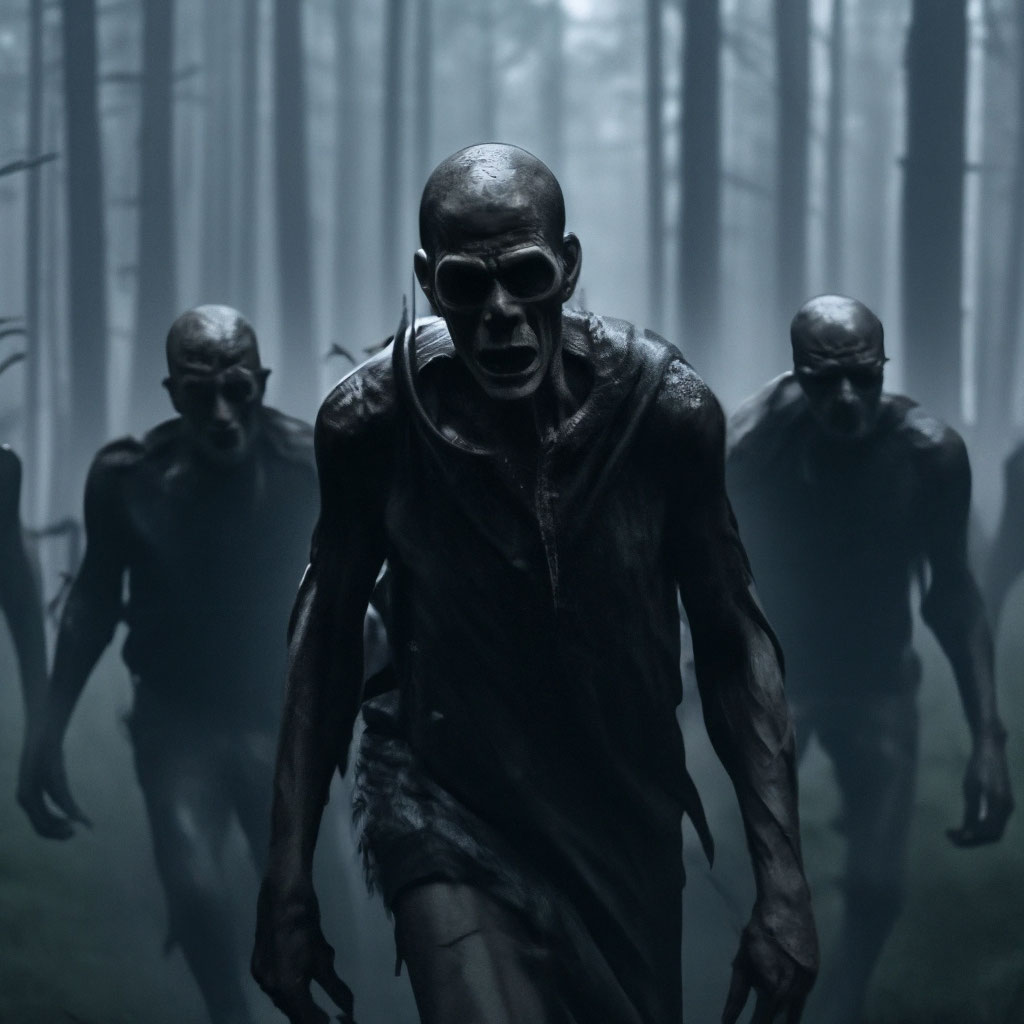 "Zombies in the forest mist in the forest zombies in the fog" — image ...