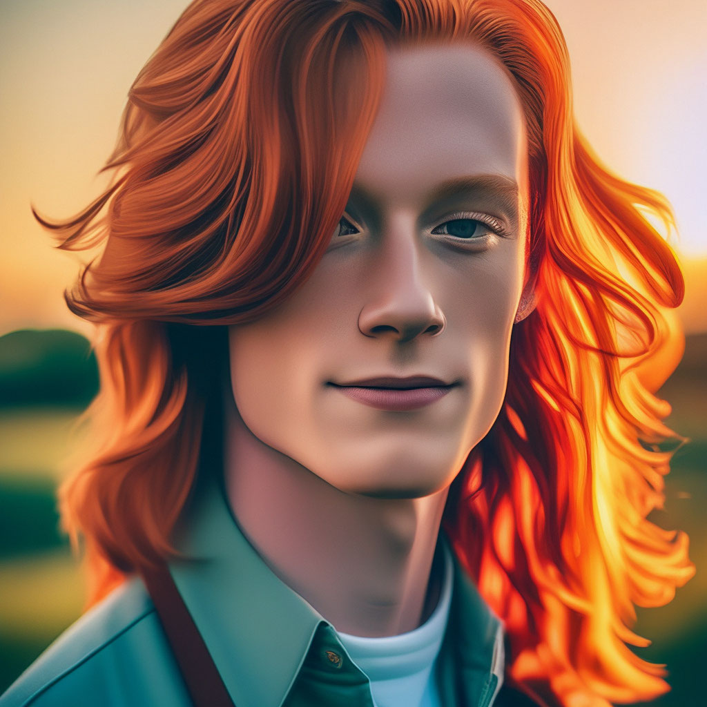 "Bill Weasley is a handsome redhead with long hair and an earring in ...