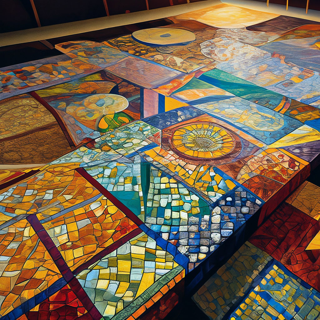 "The Penrose mosaic" — image created in Shedevrum