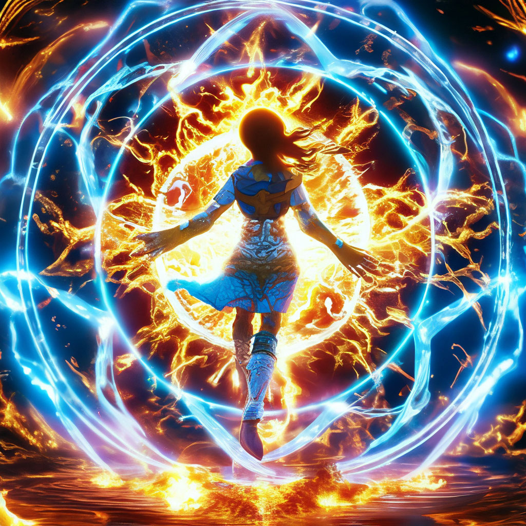 "Epic fractal girl escapes from the Open activated Fractal Portal of ...
