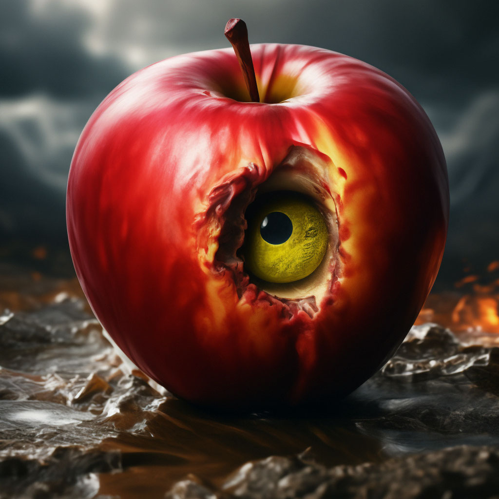 "Sour apple, tear out the eye.. how to understand??? high resolution ...