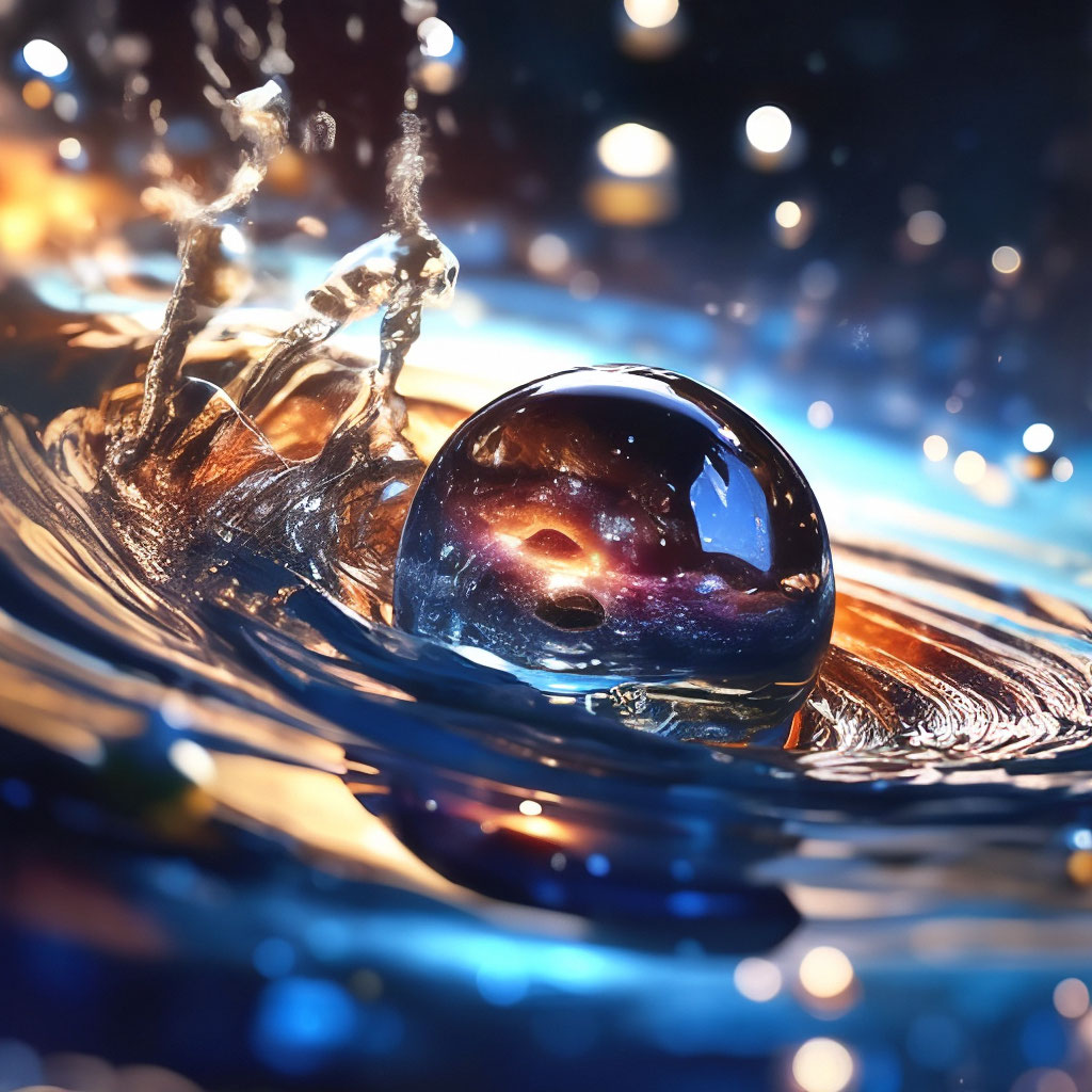 "A drop of water reflects in itself, the whole galaxy splashing ...