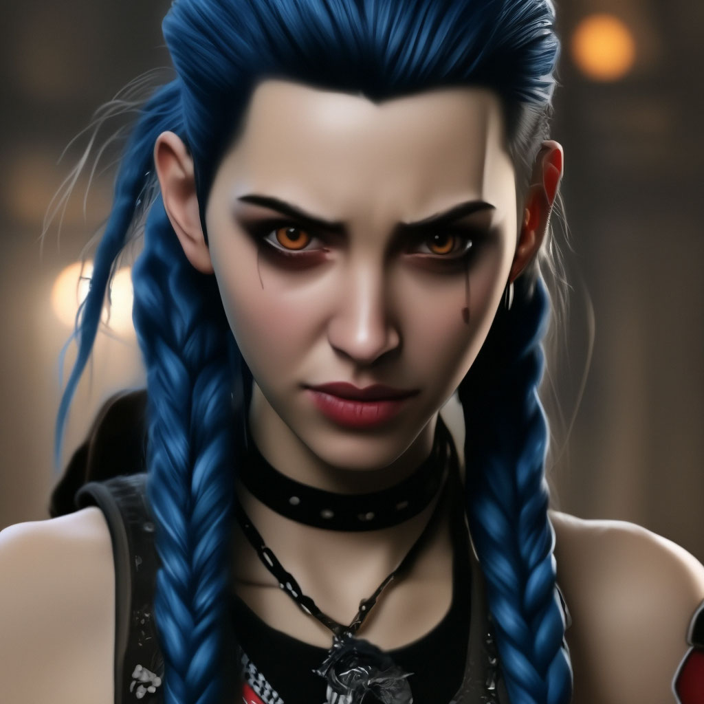 "Jinx" — image created in Shedevrum