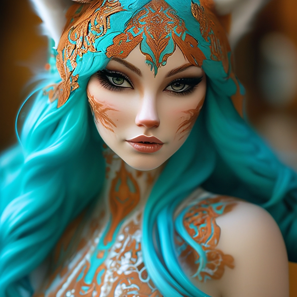"Fabulous fox girl hyperrealistic, high quality, hyperdetalization ...