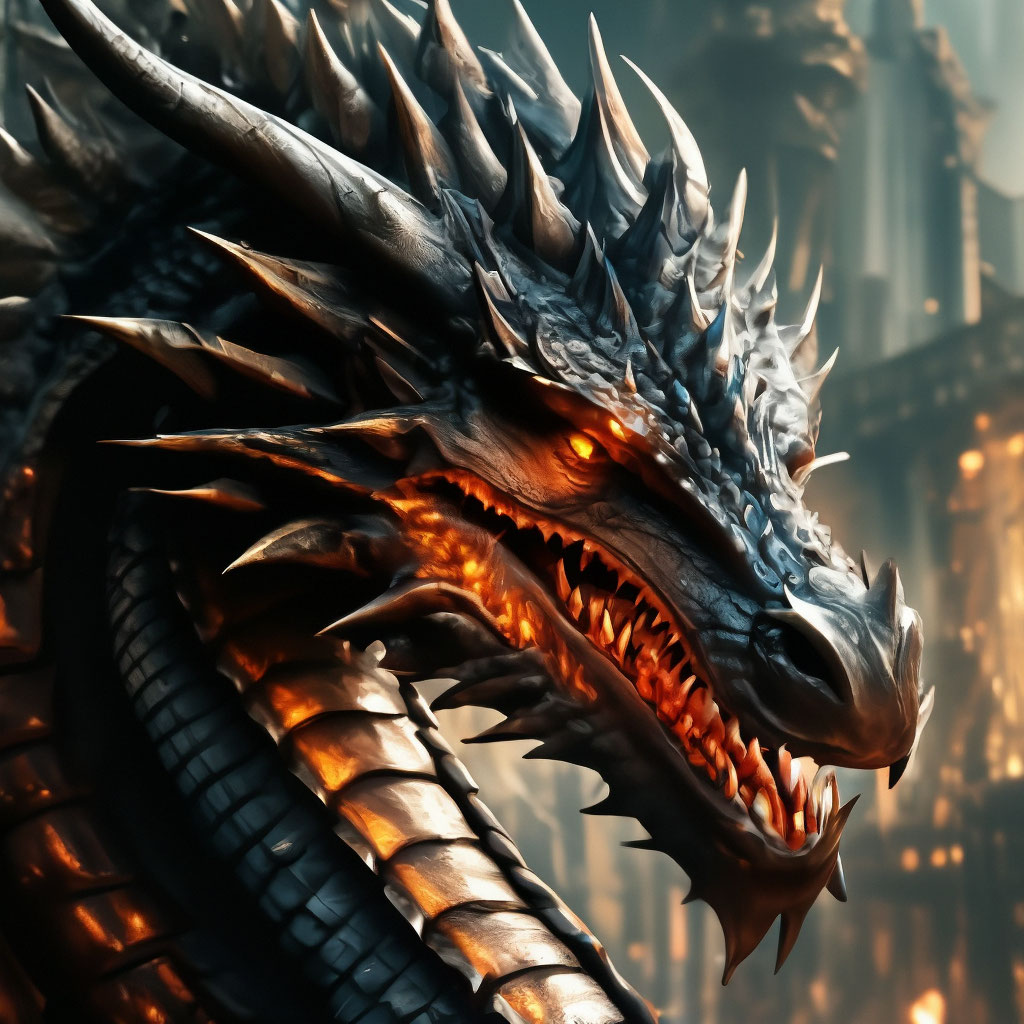 "Dragon" — image created in Shedevrum