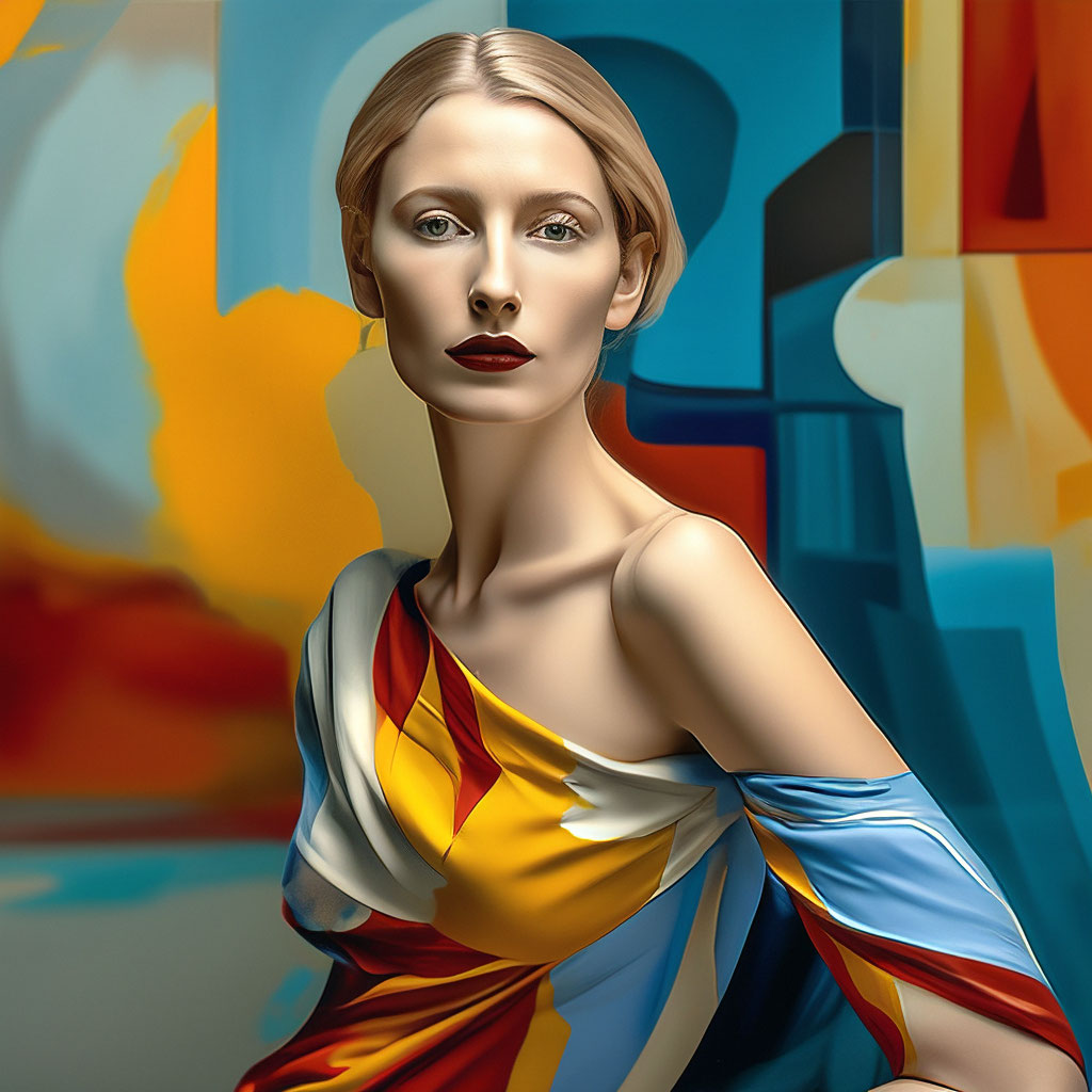 "Woman, fashion photo, in the style of Pablo Picasso" — image created ...