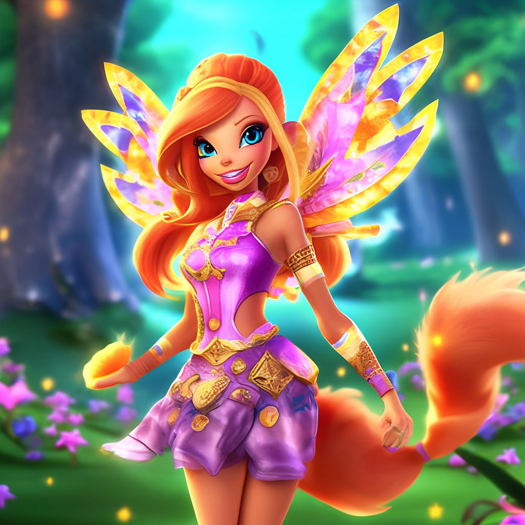 "Winx Club Roxy the Animal Fairy" — image created in Shedevrum