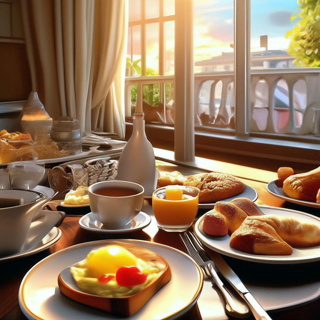 "Good morning, delicious french breakfast, aesthetically pleasing ...