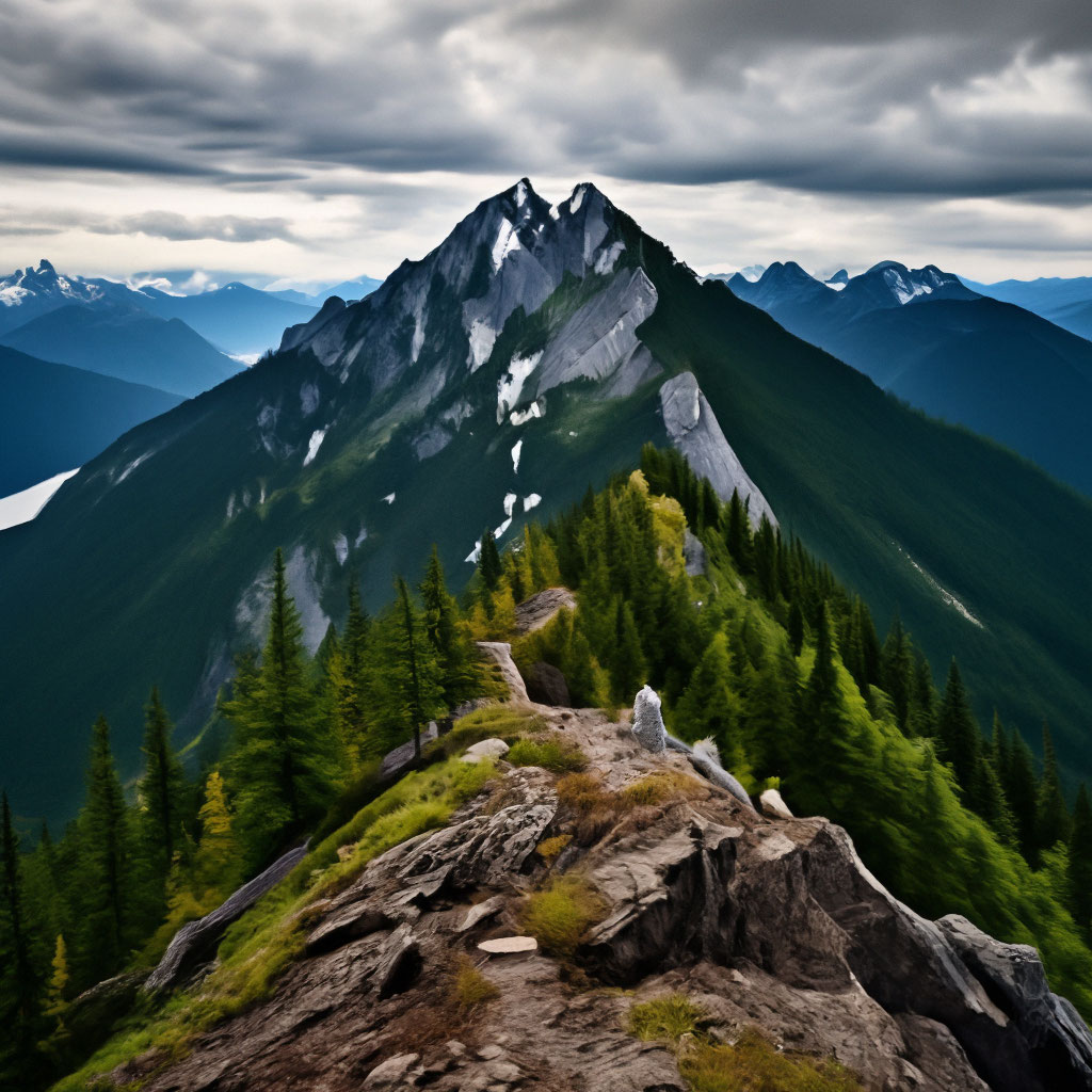 "Wind mountain" — image created in Shedevrum