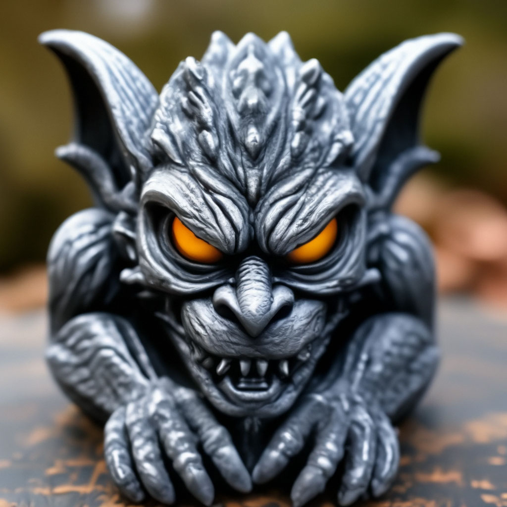 "Graphite gargoyle grattage gouache pea gradient" — image created in ...