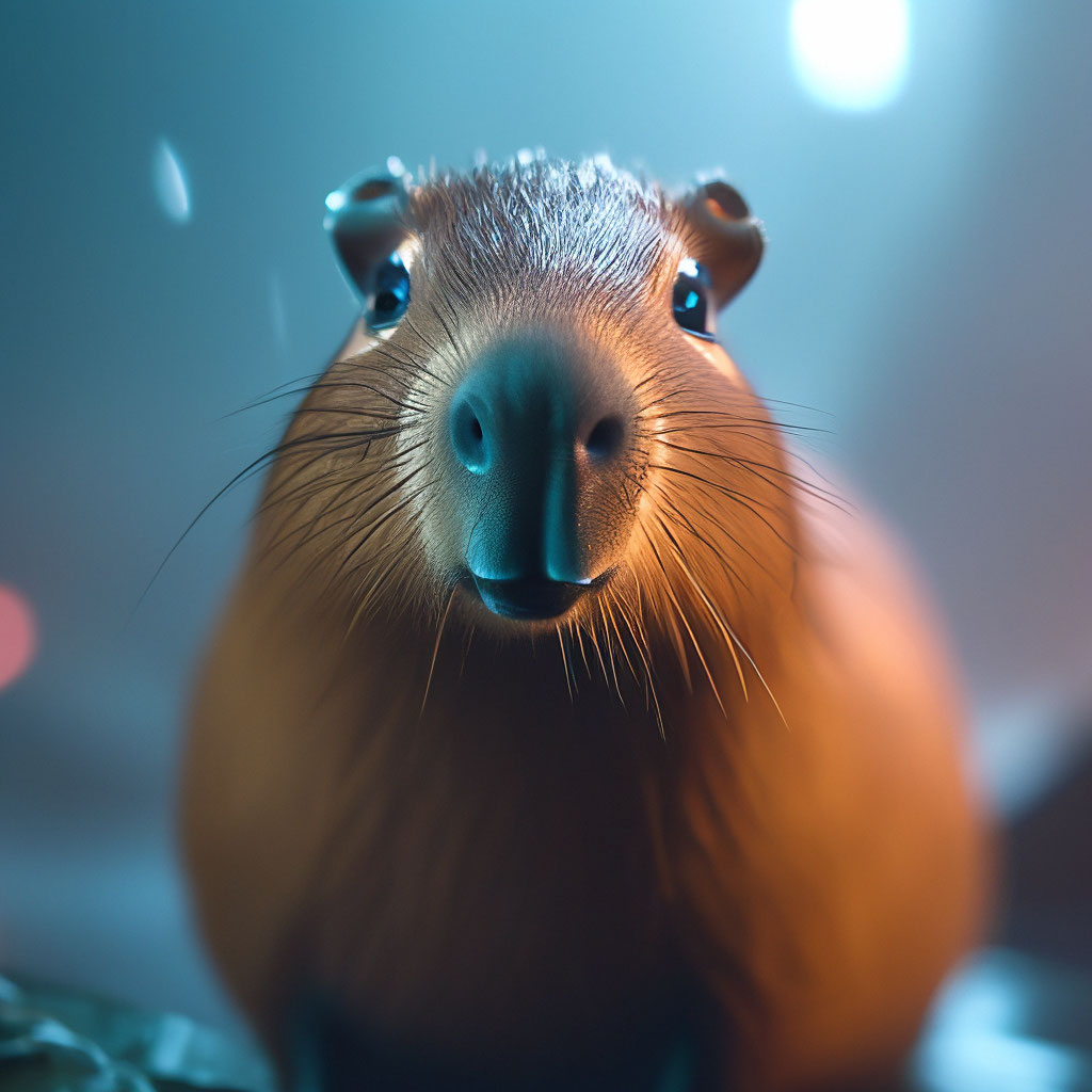 "Capybara in the fog, 4k, aesthetically pleasing, realistic, beautiful ...