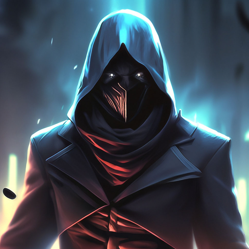 "Cool avatar about an assassin in complete darkness in a mask" — image ...
