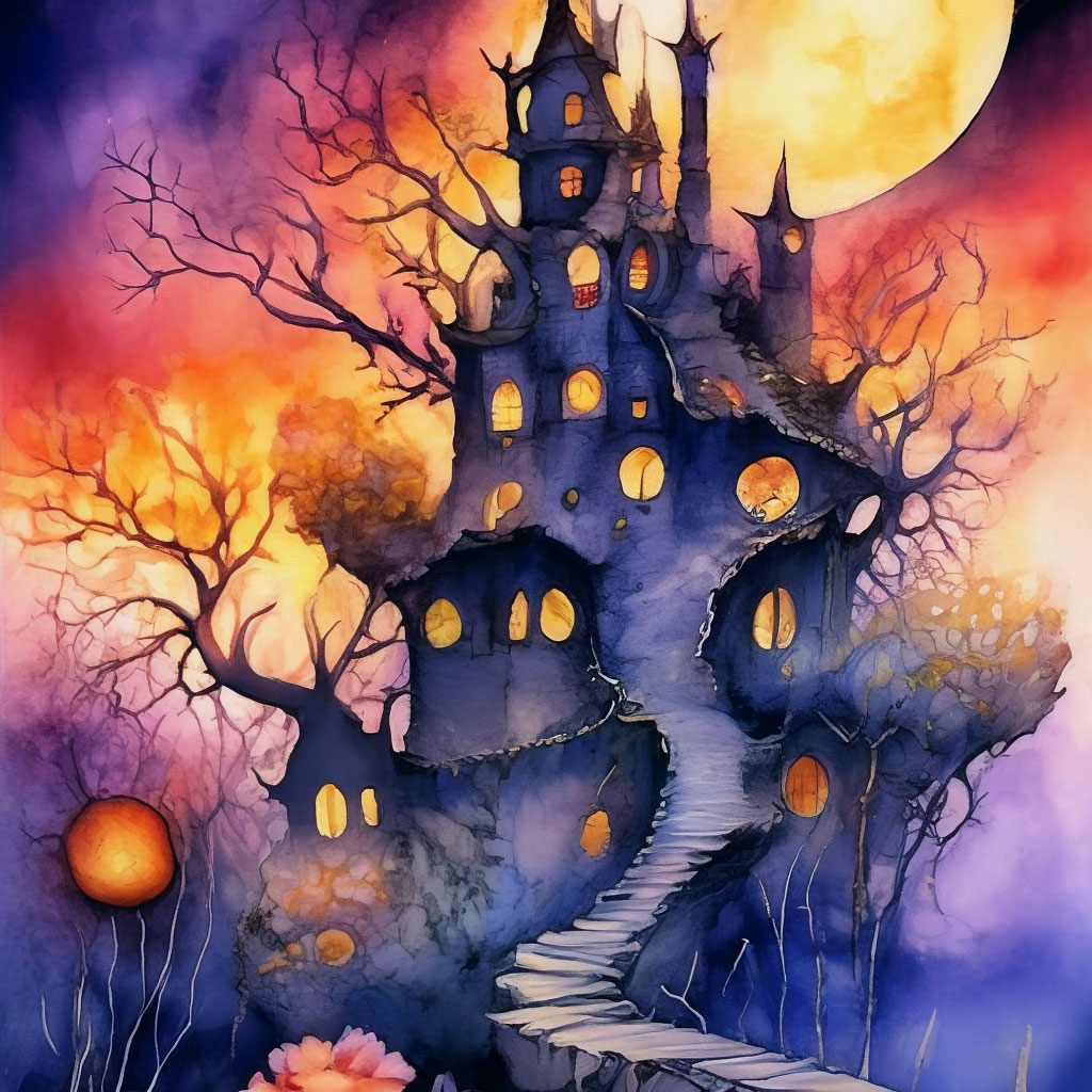 "Watercolor, horror, Gorjuss, Susan Wilkot style, mysticism, horror ...