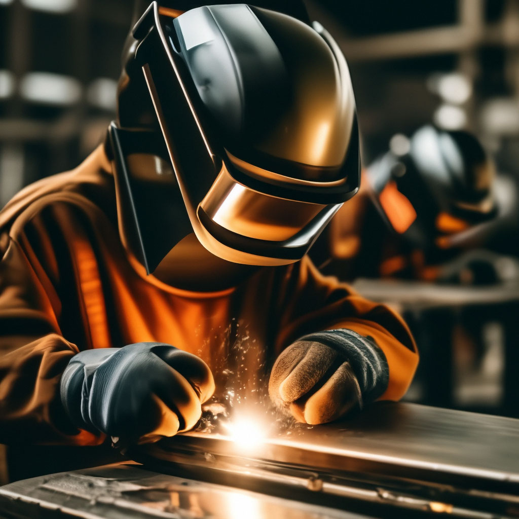 "Children welders" — image created in Shedevrum