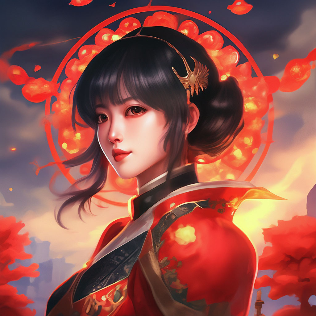 "Sun kun in lun" — image created in Shedevrum