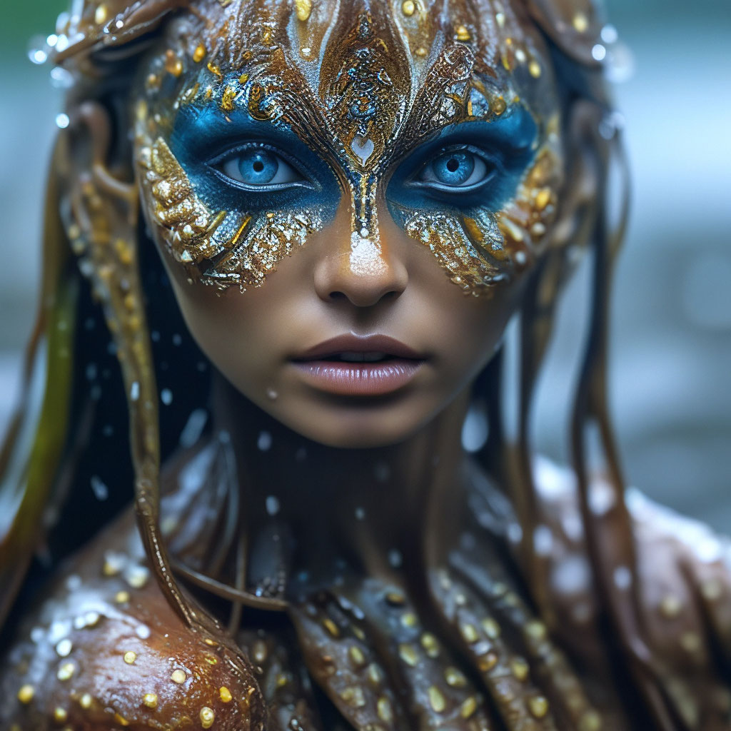 "#Nadezhdatyryshkina. Photorealism, spectacular, sandy creature, in ...