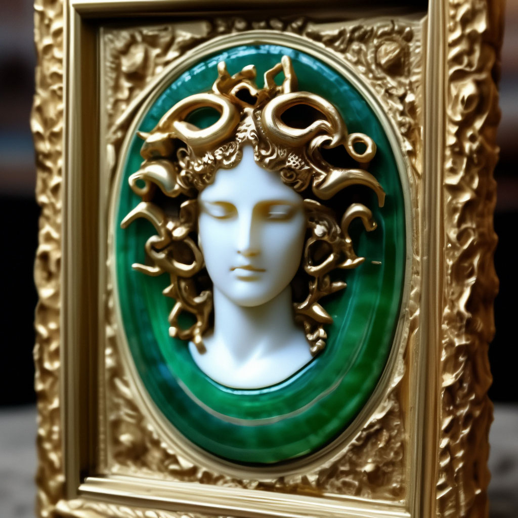 "Stone carving, beautiful cameo,gem ancient Greece medusa gorgon ivory ...
