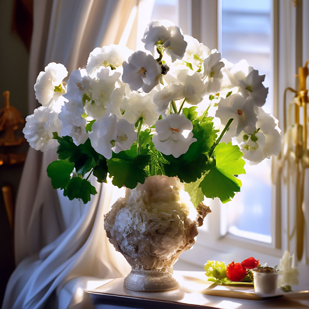 "Huge bouquet of geraniums realism lush bouquet of geraniums ,amazingly ...