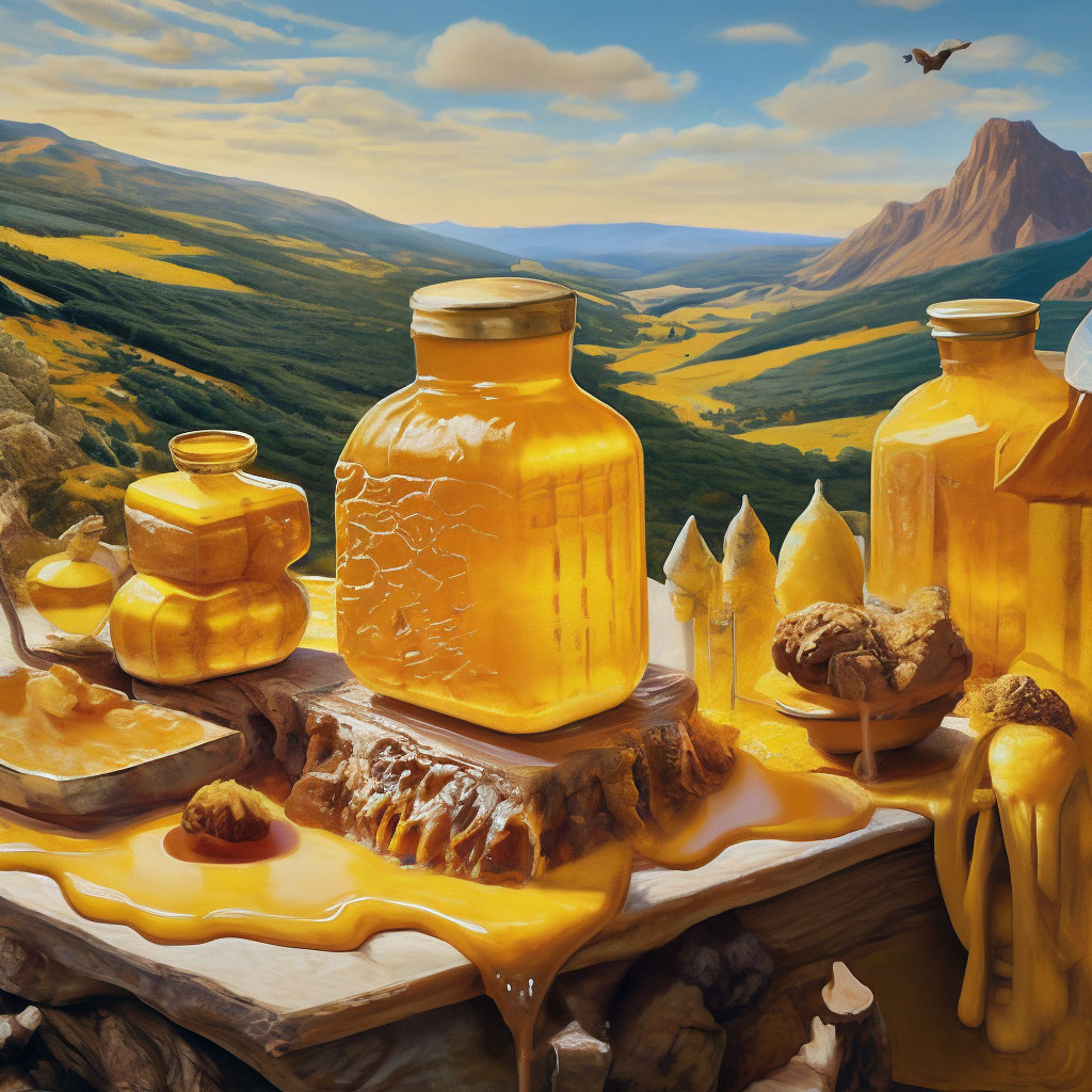 "Honey range" — image created in Shedevrum