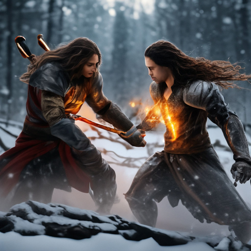 "An epic battle of two passing elements: winter does not want to let ...