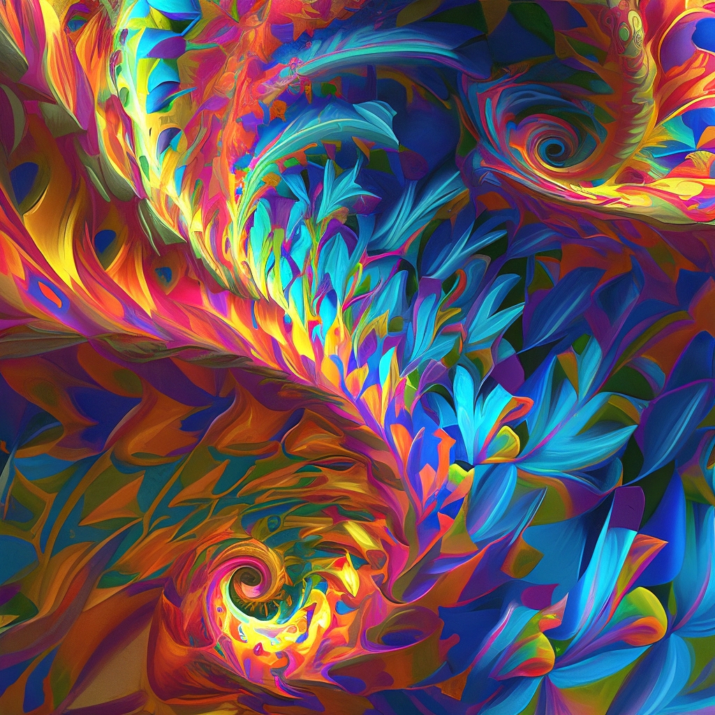 "Fractal fractal fractalized" — image created in Shedevrum