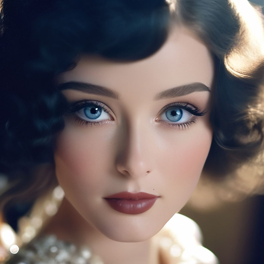 "She is in the middle of a noisy hall. She looks like Audrey. Sweet ...