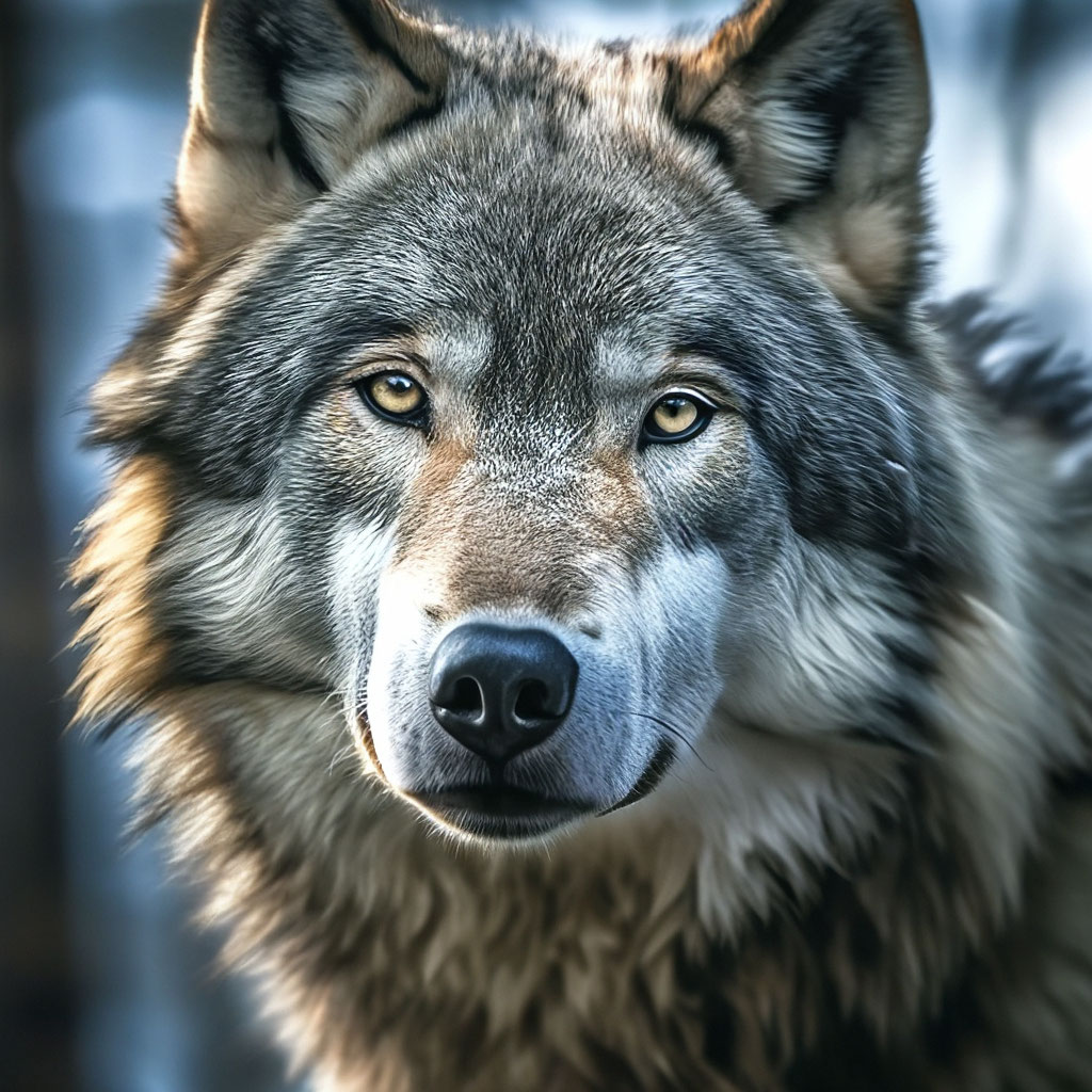 "Beautiful, professional photo of wolf Alpha, high detail." — image ...