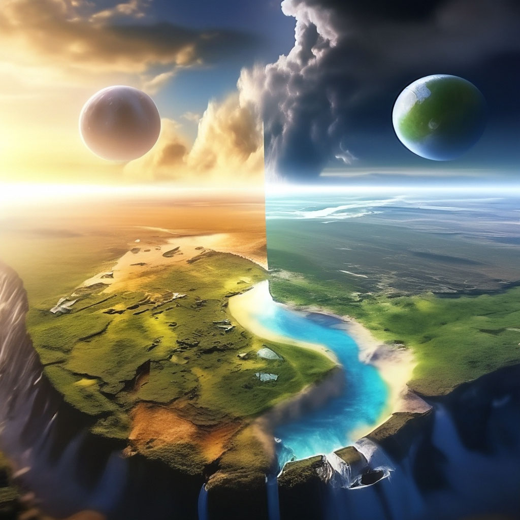 "How our planet is changing gradually the detail is changing places ...