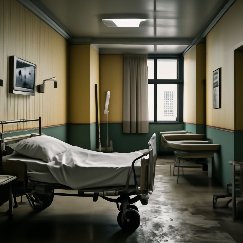 "Soviet hospital ward, professional photo, realistic" — image created ...