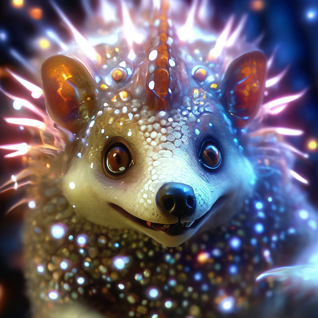 "Surrealism, a crypto werewolf fabulous elf hedgehog fly agaric with ...