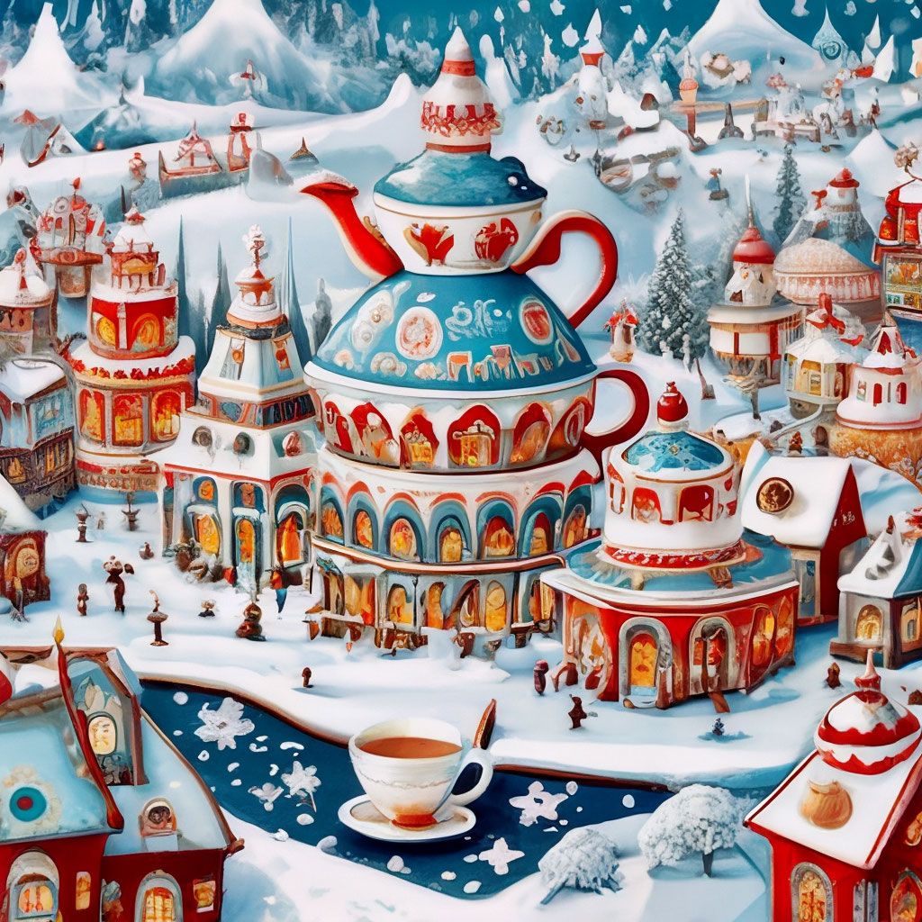 "A fabulous small town of teapot houses, cup houses, porcelain ...
