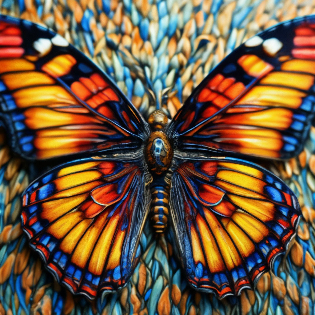 "Butterfly 🦋 Hyperdetalized art, fantasy, mimicry, detailed fur scales ...