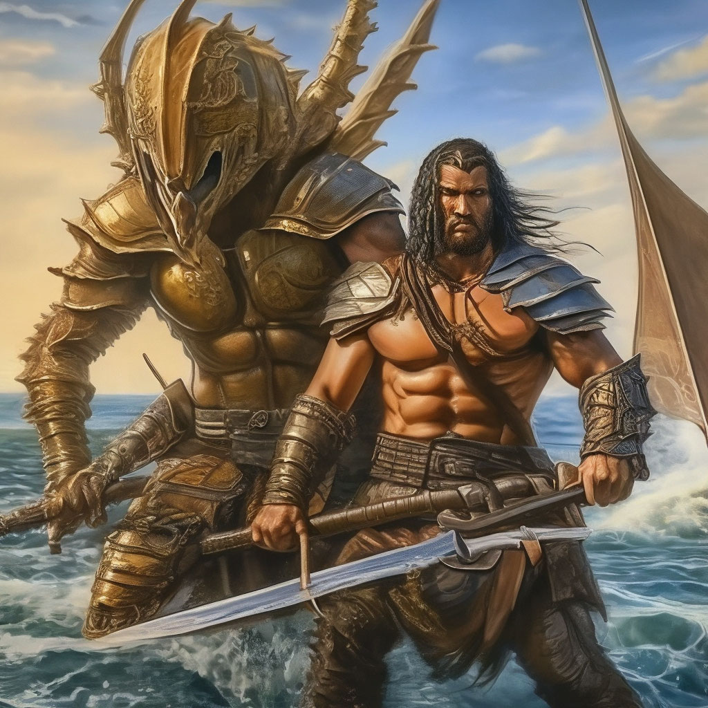 "Konon the Barbarian and King scorpionov, caught on the sea, Apostille ...