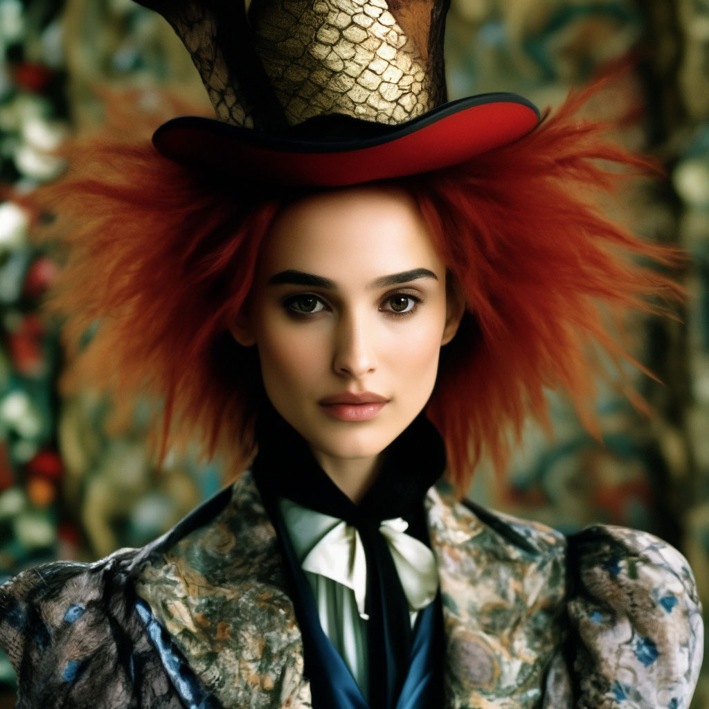 "Natalie Portman-The Hatter from Alice in Wonderland" — image created ...