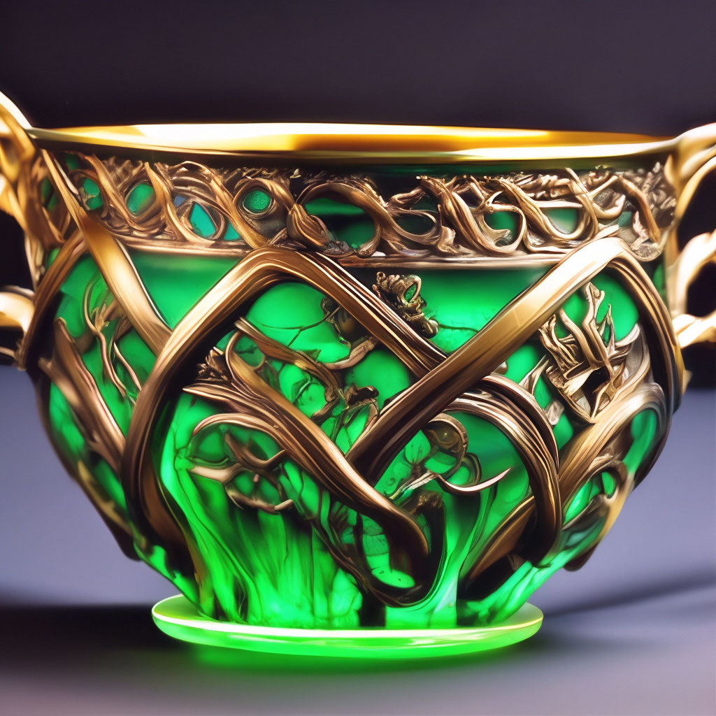 "Made by ancient Roman craftsmen, and the stem of the cup and the ...