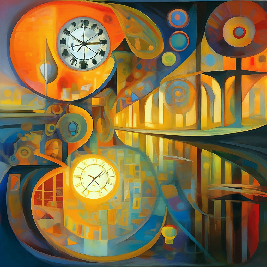 "An abstraction about the transience of time. The dawn and sunset of ...