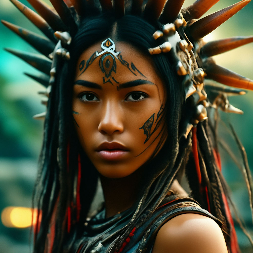 "High quality detailing the face of a Mayan girl is beautiful" — image ...